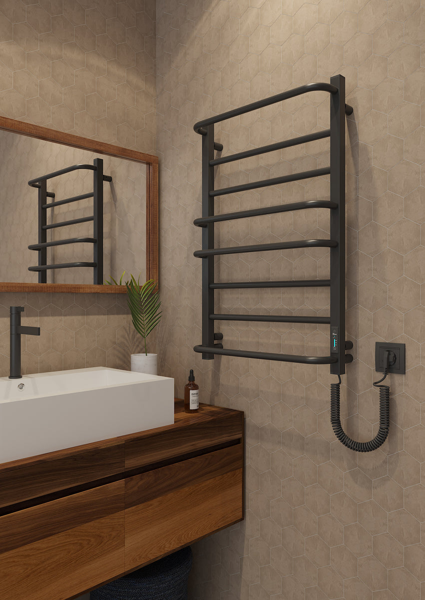 Elektriskais dvieļu žāvētāj Cascade Lux 8 Black od producenta - Elna ...